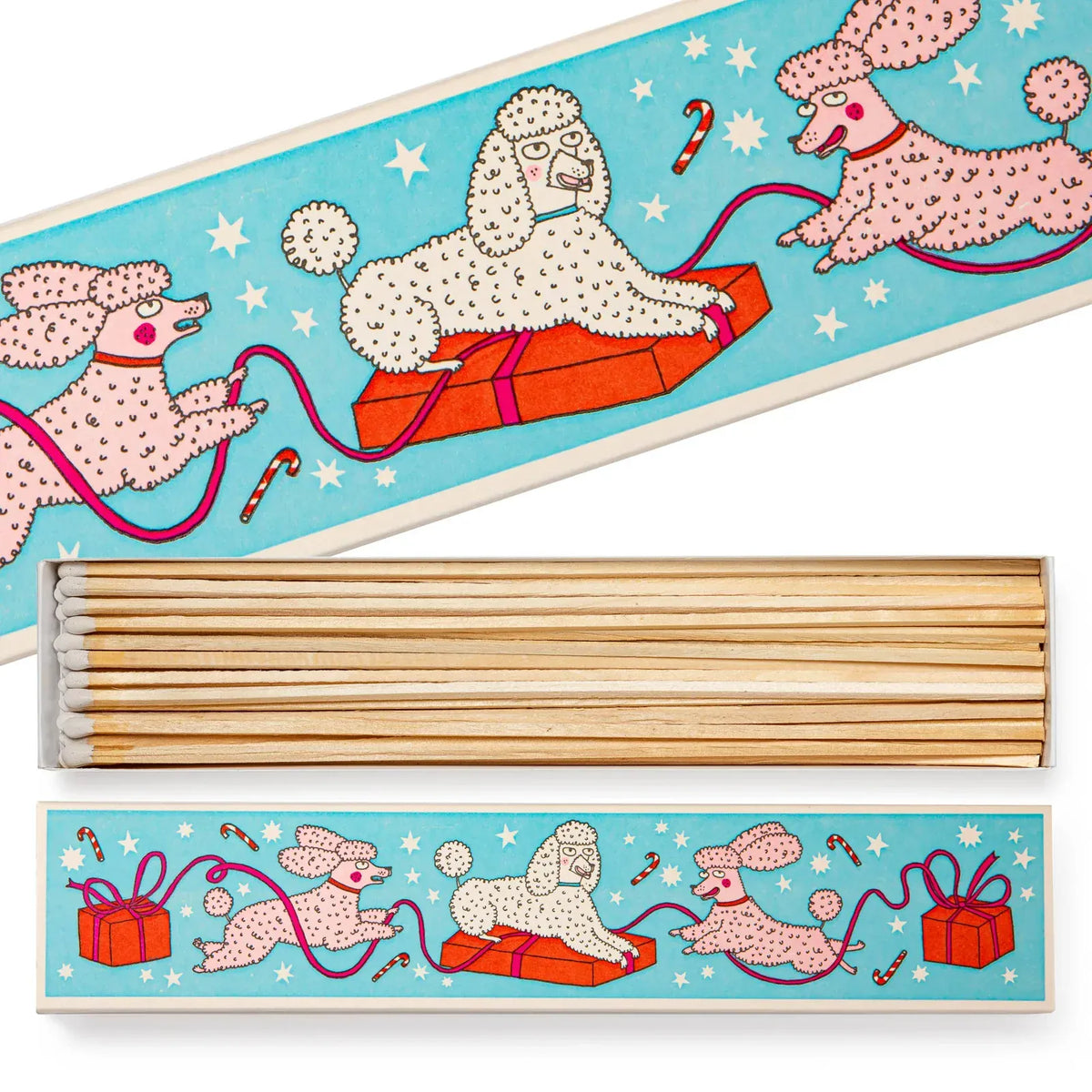 Extra Long Luxury Matches Christmas Poodles | toot garook