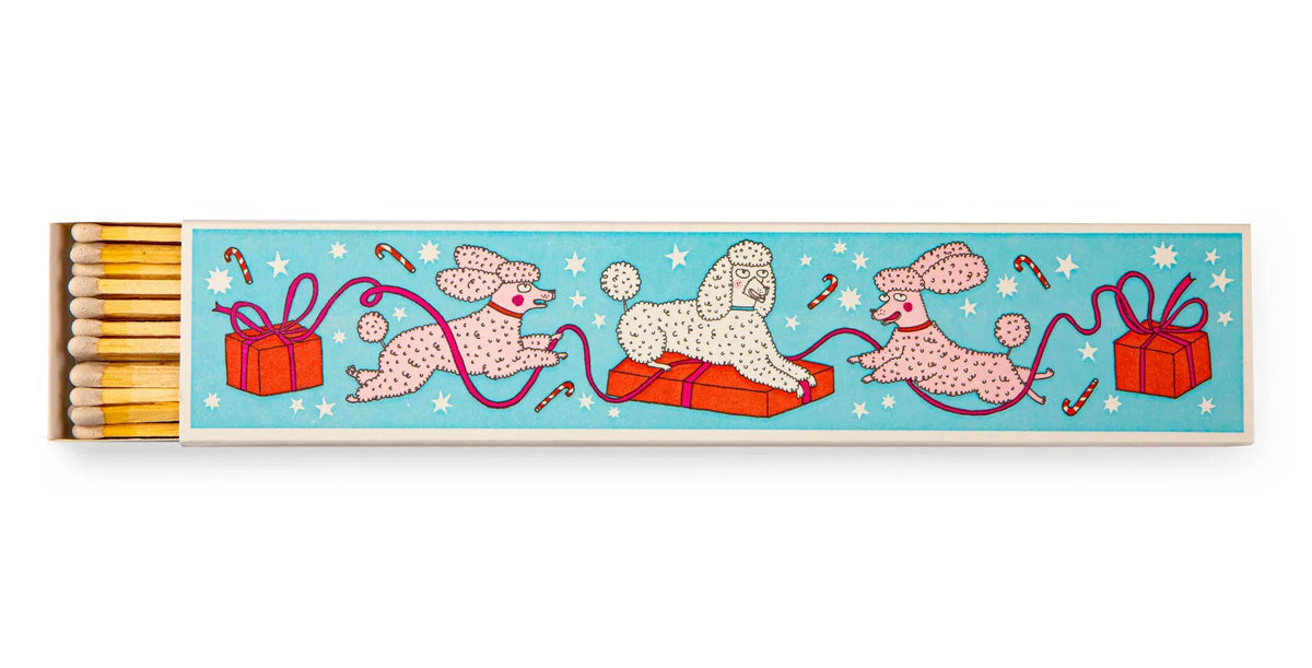 Extra Long Luxury Matches Christmas Poodles | toot garook