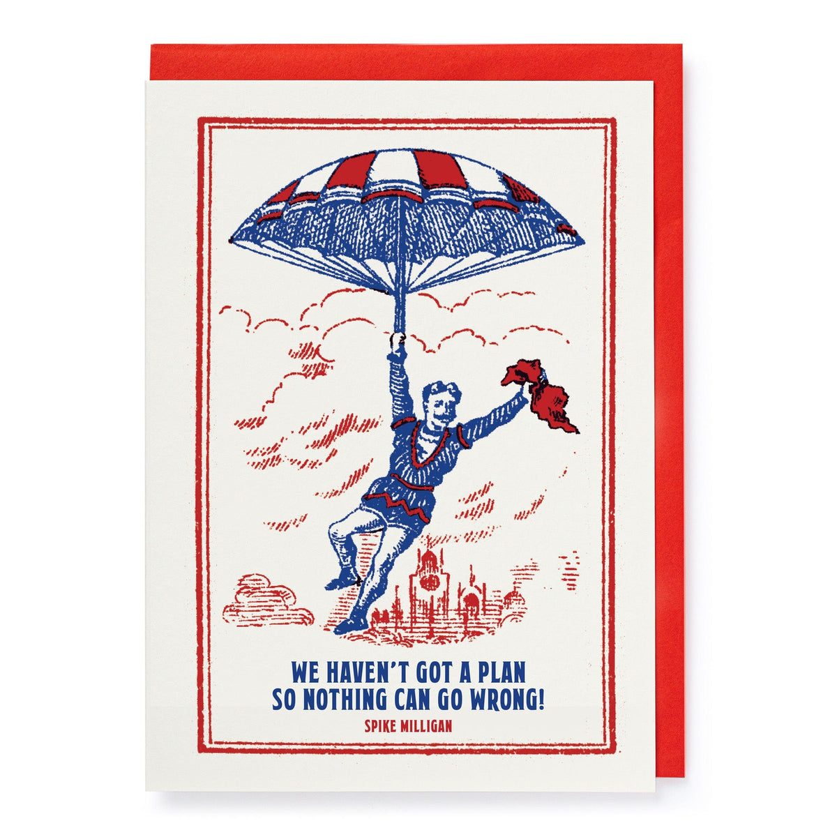 Archivist Parachute Greetings Card - Toot Garook | toot garook