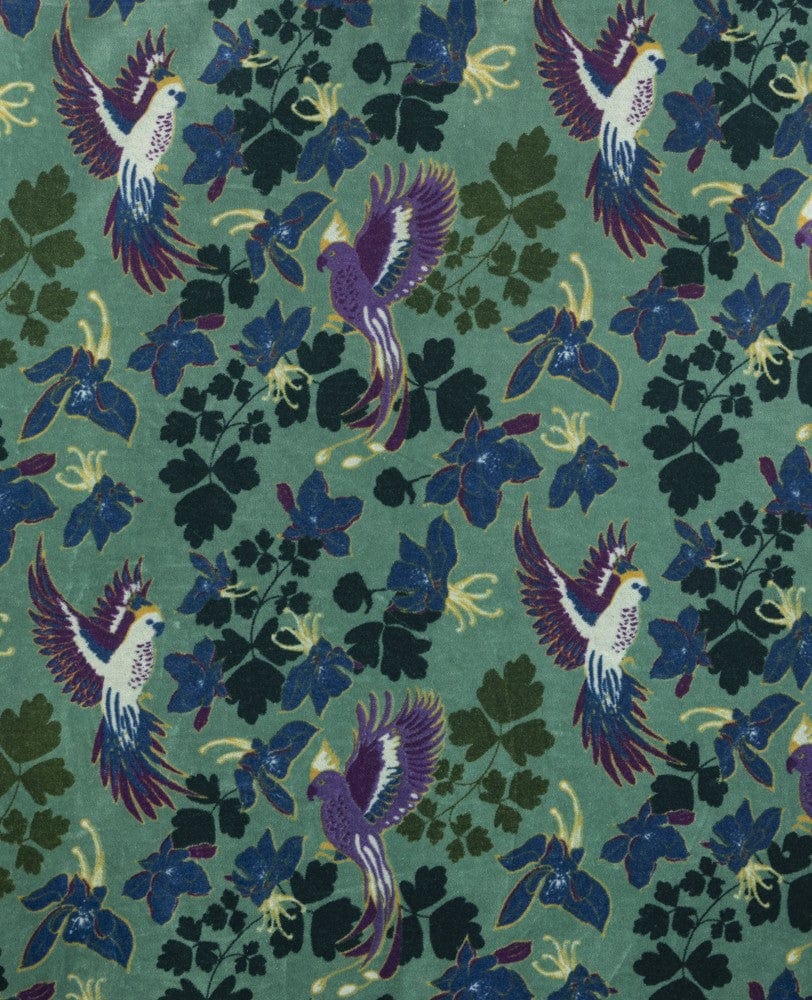 Velvet Curtain Panel 260x110cm, Ancolie New Green | toot garook